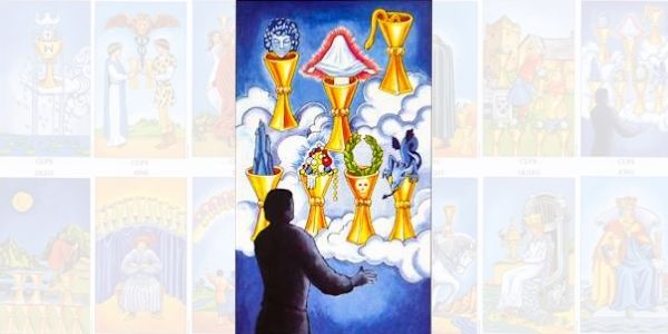O 7 de Copas no tarot de Rider-Waite